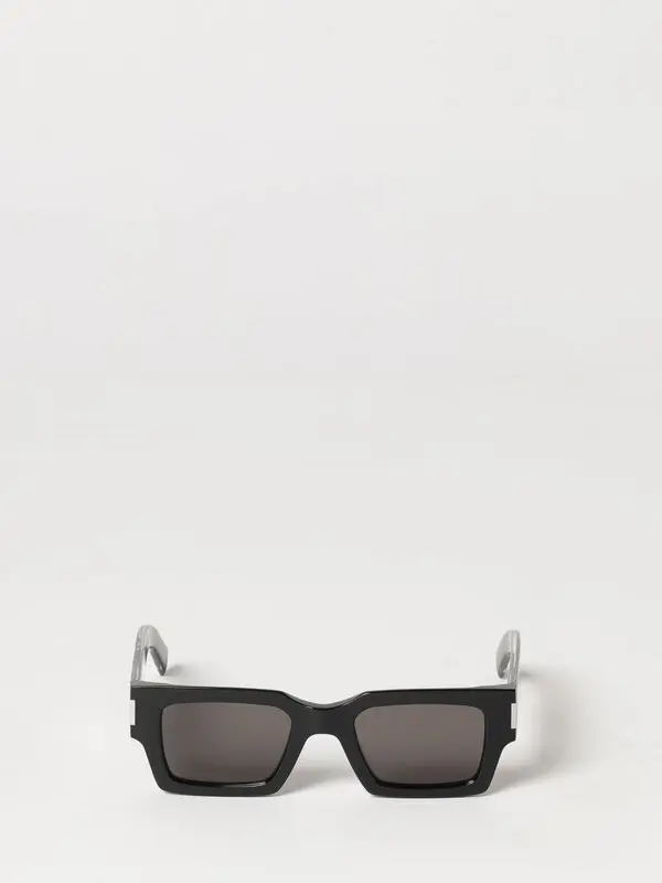Saint Laurent Rectangular Acetate Sunglasses With Logo Lettering