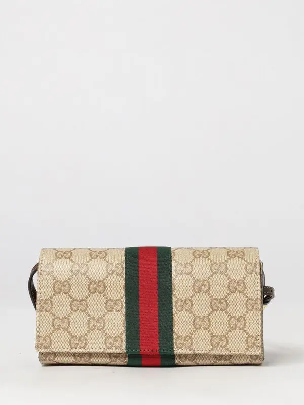 Gucci Gg Canvas Mini Top Handle Bag With Web Stripe