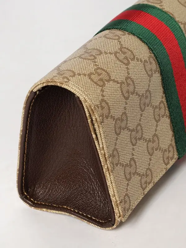 Gucci Gg Canvas Mini Top Handle Bag With Web Stripe