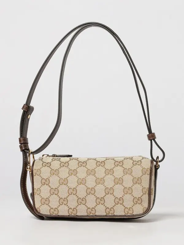 Gucci Gg Monogram Jacquard Cotton Mini Shoulder Bag