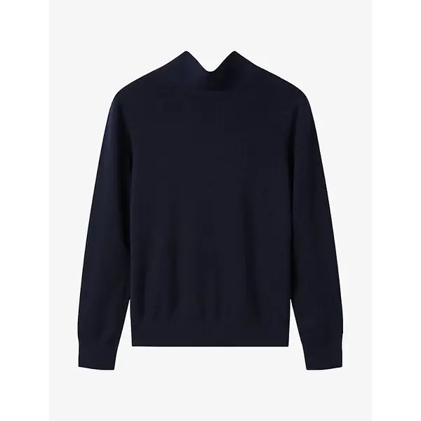 Whistles Tie-neck Knitted Cotton-blend Jumper