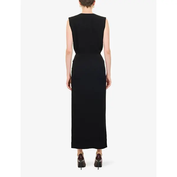 BLAZÉ MILANO Luna Button-up Woven Maxi Dress