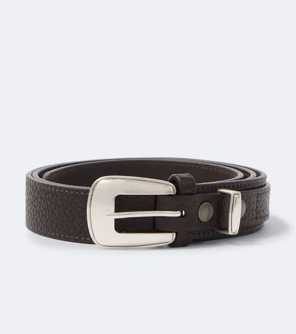 LEMAIRE Leather Belt - Brown