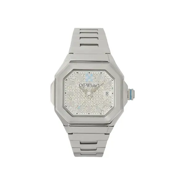 Off-White Shift Crystal Watch 'stainless Steel