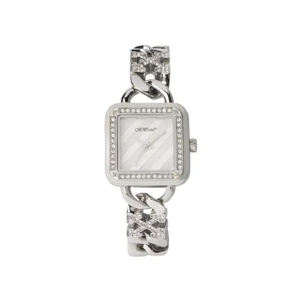 Off-White Street Bling Crystal Watch 'stainless Steel