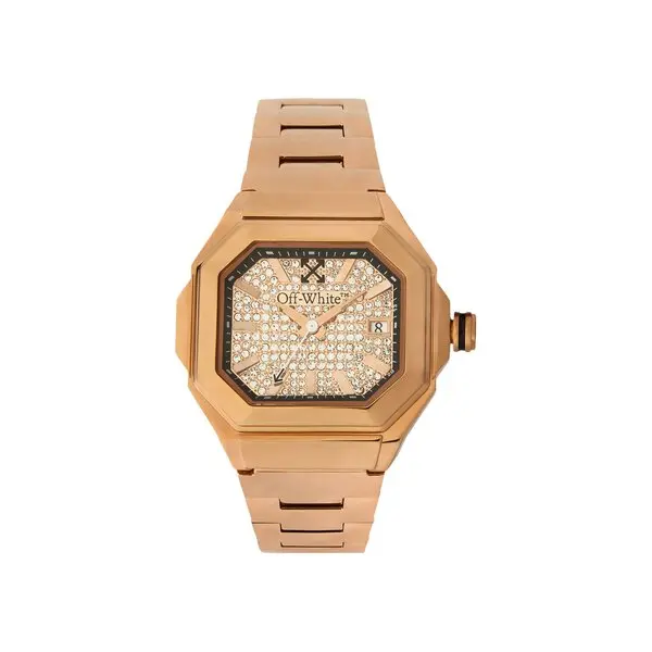 Off-White Shift Crystal Watch 'rose