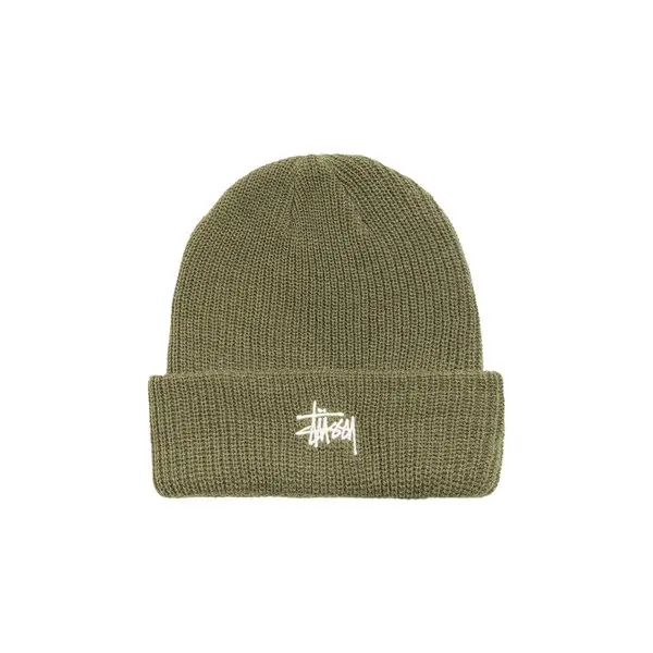 StÜssy Basic Cuff Beanie 'dark Olive