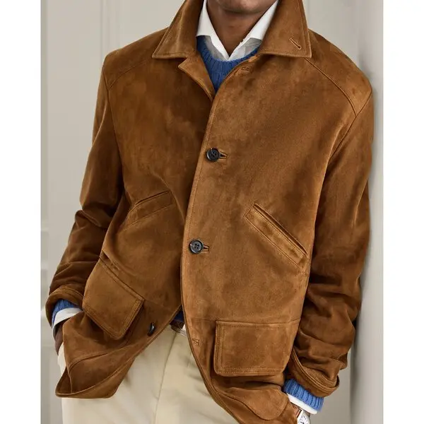 Ralph Lauren Hand-tailored Suede Utility Jacket