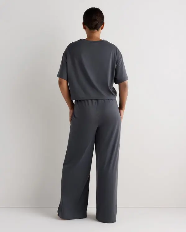 Quince Smooth Stretch Maternity Wide Leg Lounge Pants