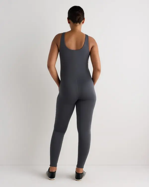 Quince Smooth Stretch Maternity Jumpsuit - Dark Coal