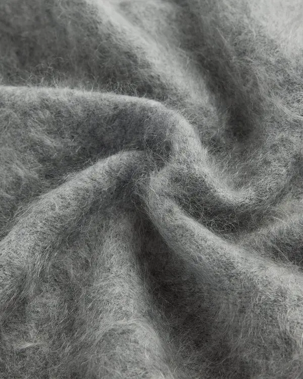 Quince Brushed Cashmere Scarf - Heather Grey