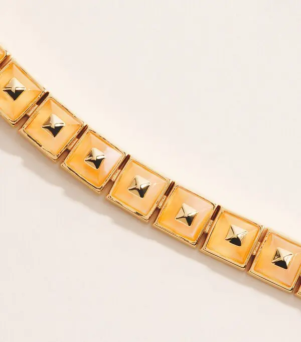 Eddie Borgo Plated Sugarloaf Pyramid Bracelet