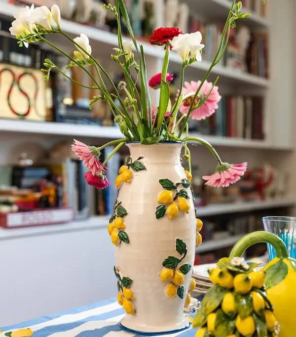LES-OTTOMANS Ceramic Lemon Vase