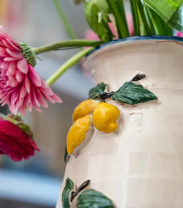 LES-OTTOMANS Ceramic Lemon Vase