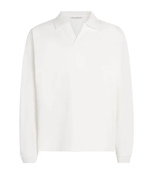 Studio Nicholson Cotton Long-sleeve Polo Shirt