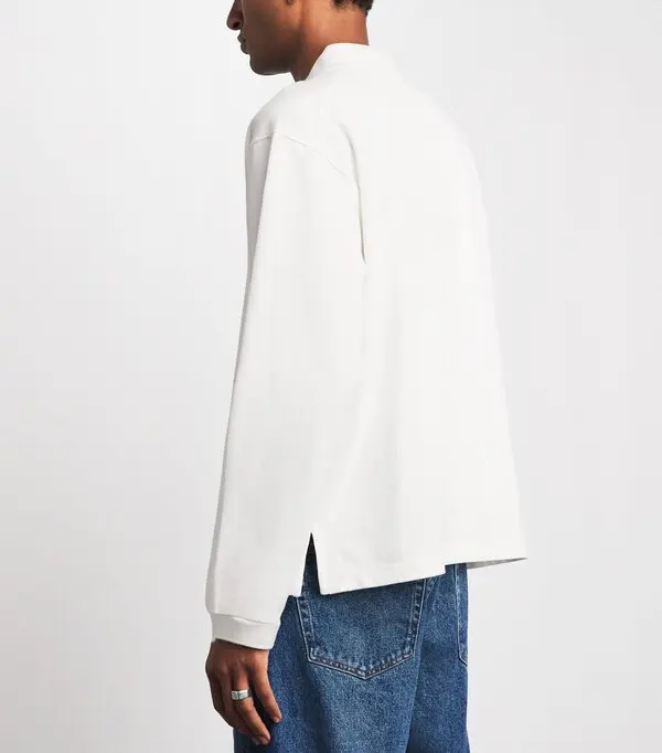 Studio Nicholson Cotton Long-sleeve Polo Shirt