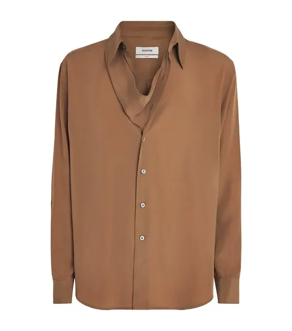 SYSTEM Triangular Panel Shirt