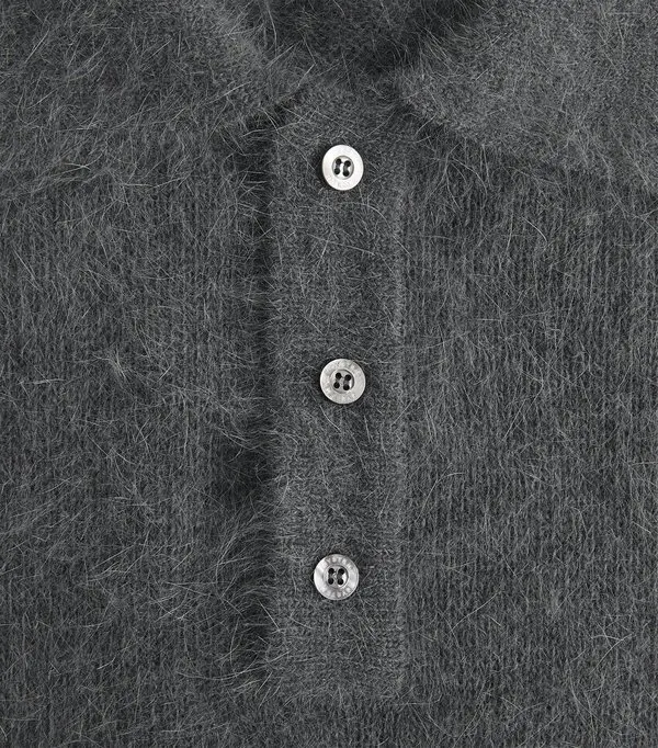 SYSTEM Wool Long-sleeve Polo Shirt