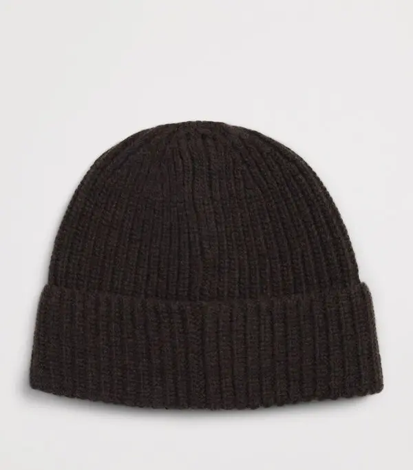Stone Island Virgin Wool Logo Beanie