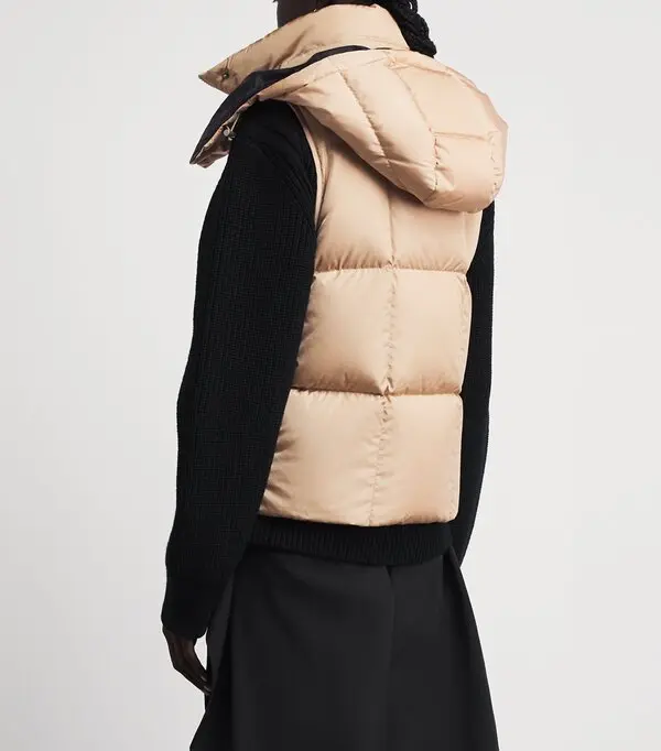 Moncler Down Quilted Macareux Gilet - Beige