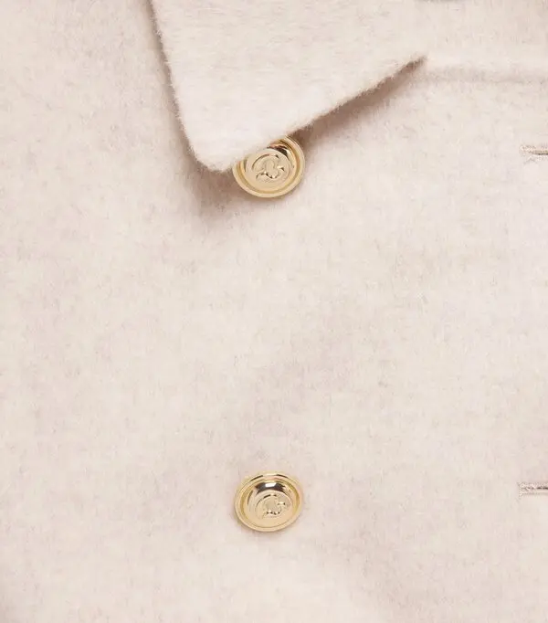 Maje Wool-blend Double-face Belted Jacket