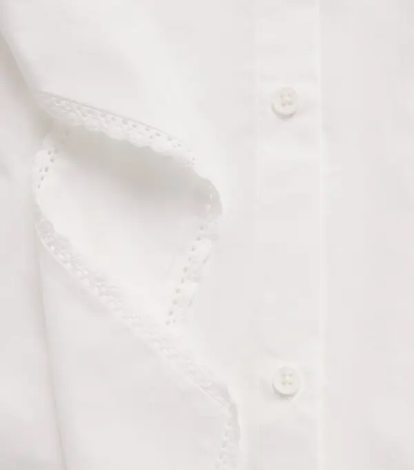 Maje Cotton Pussy Bow Shirt