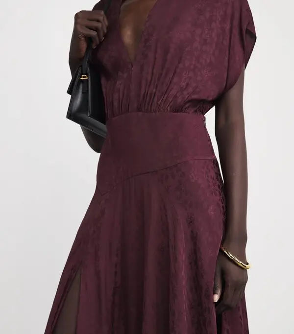Maje Jacquard Maxi Dress
