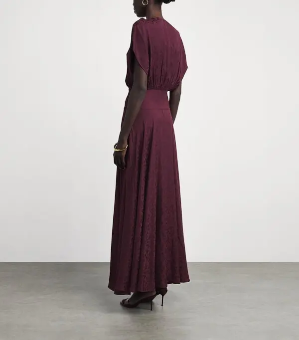 Maje Jacquard Maxi Dress