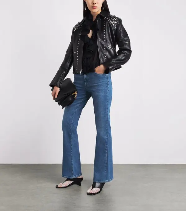 7 For All Mankind The Leggy Bootcut Crop Jeans