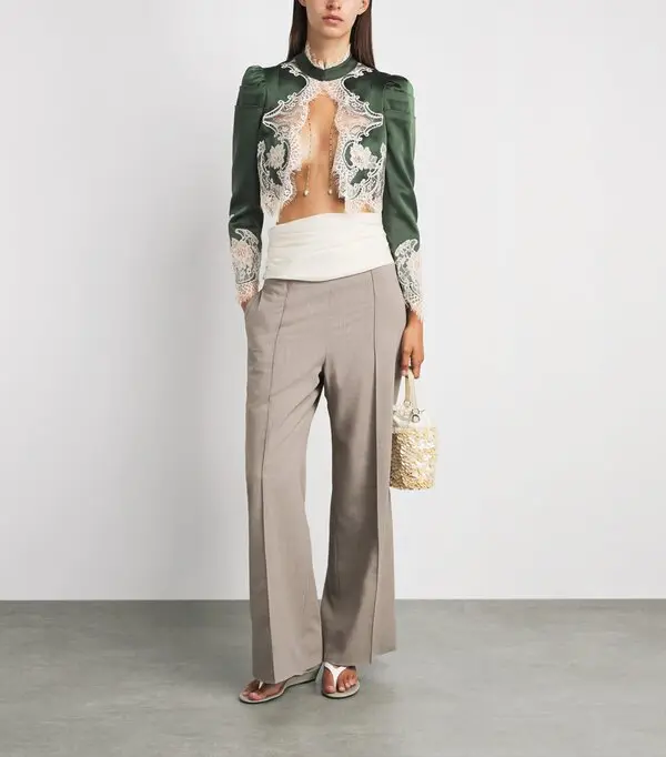 Alice + Olivia Lace-trim Thomasina Jacket