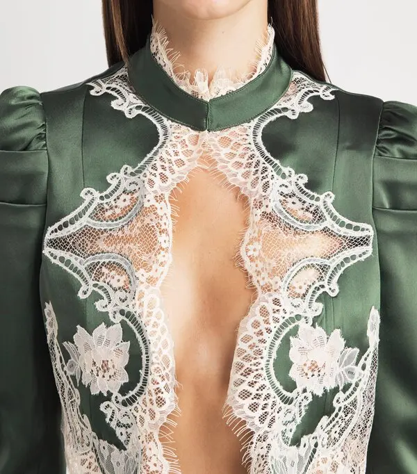 Alice + Olivia Lace-trim Thomasina Jacket