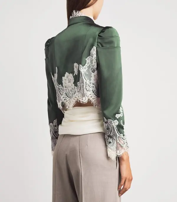 Alice + Olivia Lace-trim Thomasina Jacket