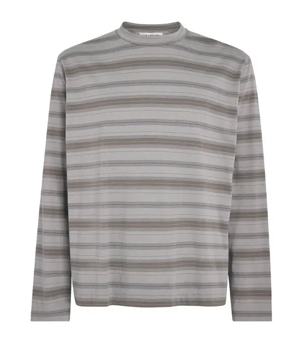 Our Legacy Cotton Stripe Box Long-sleeve T-shirt - Green