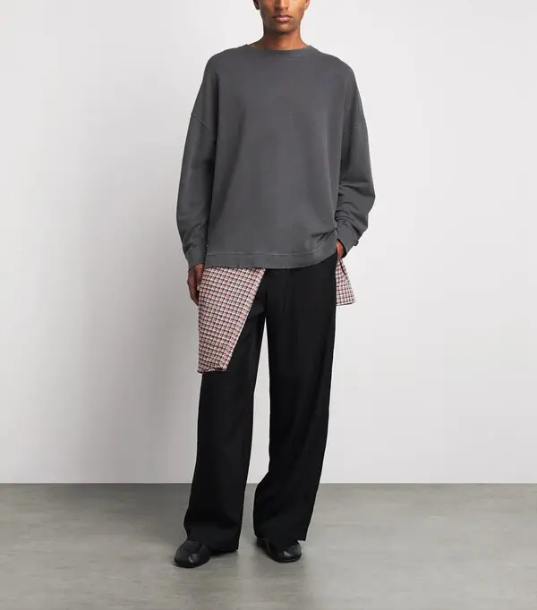 Our Legacy Cotton-linen-blend Slack Sweatshirt