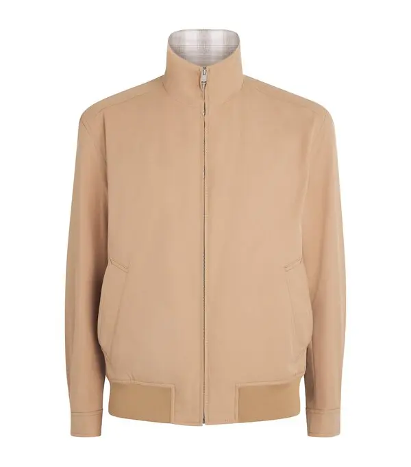 BOSS Check-lined Water-repellent Jacket