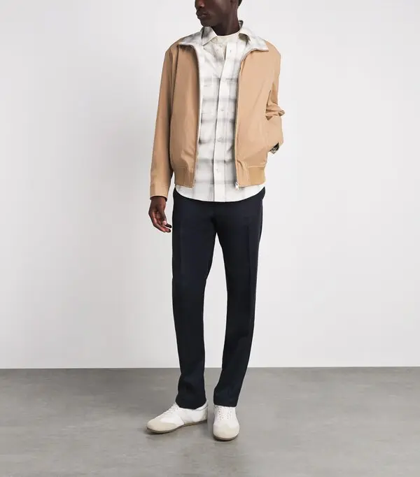 BOSS Check-lined Water-repellent Jacket