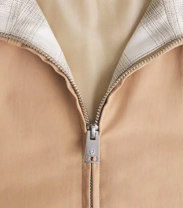 BOSS Check-lined Water-repellent Jacket