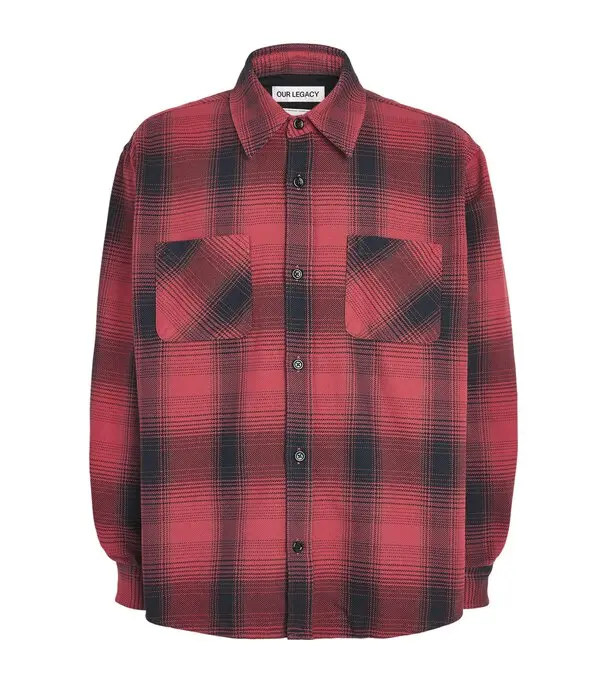 Our Legacy Cotton Check Whoppin Shirt - Red