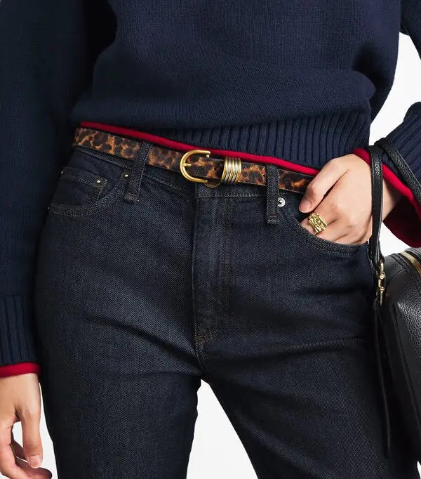 Rag & Bone Calf Hair Leopard Sasha Belt