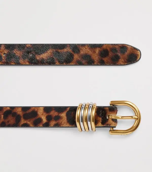 Rag & Bone Calf Hair Leopard Sasha Belt