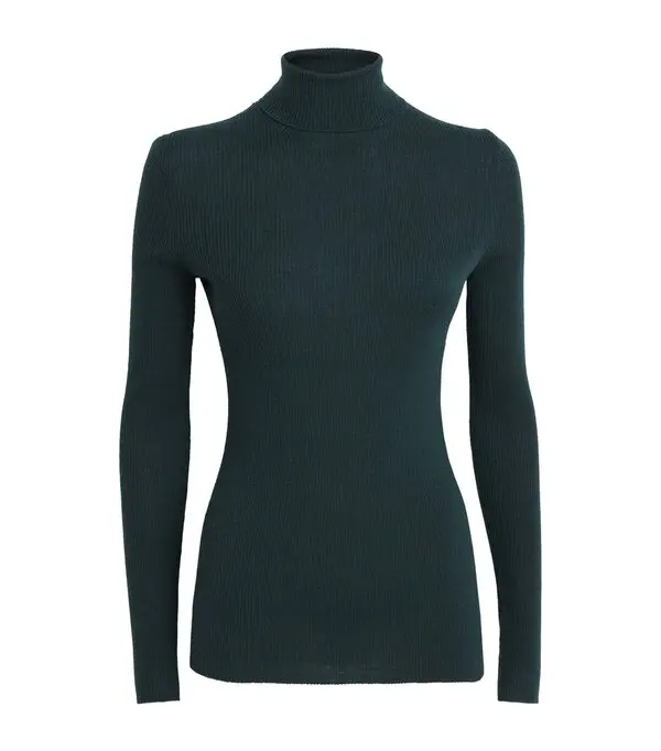 Maje Wool-silk Rollneck Sweater
