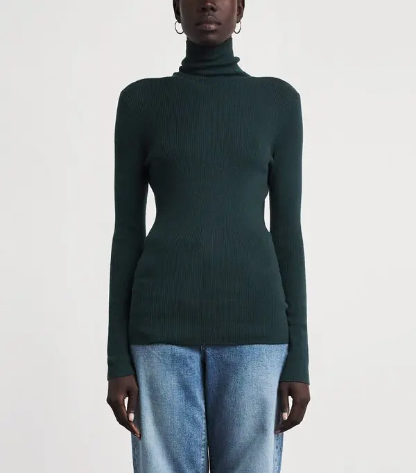 Maje Wool-silk Rollneck Sweater