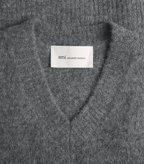AMI Paris Wool Sleeveless Sweater