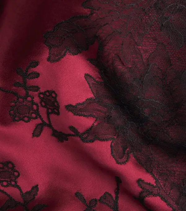 Carine Gilson Silk Short Hanae Robe