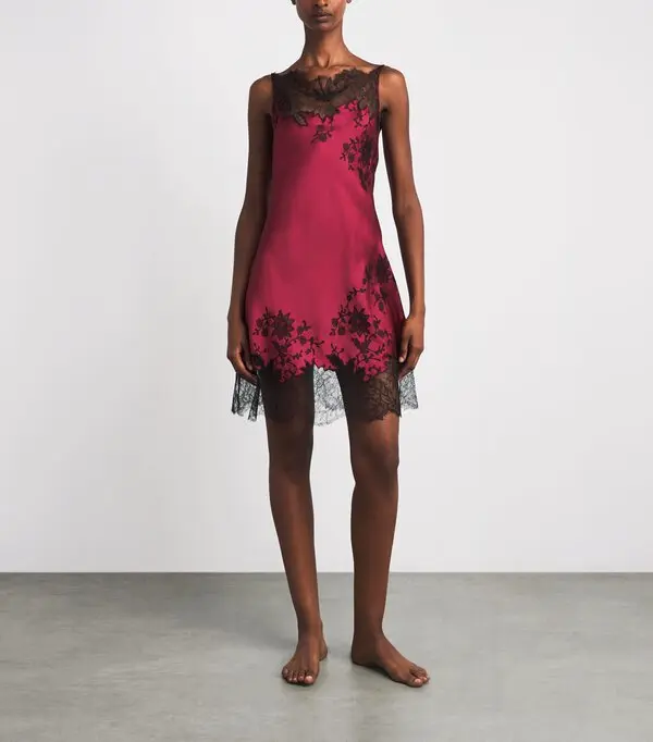 Carine Gilson Silk Short Hanae Nightdress