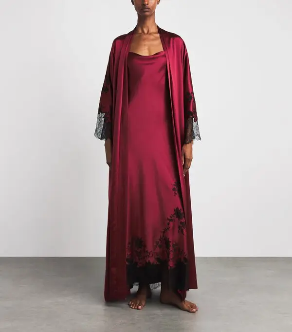 Carine Gilson Silk Long Hanae Nightdress