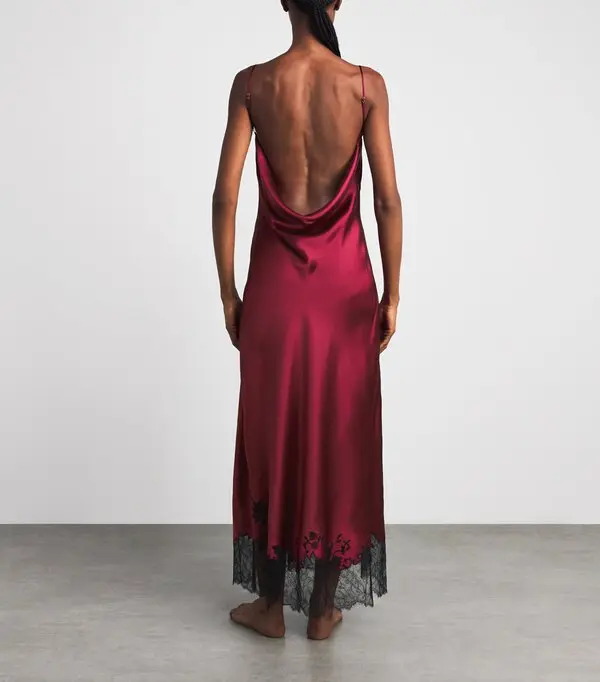 Carine Gilson Silk Long Hanae Nightdress