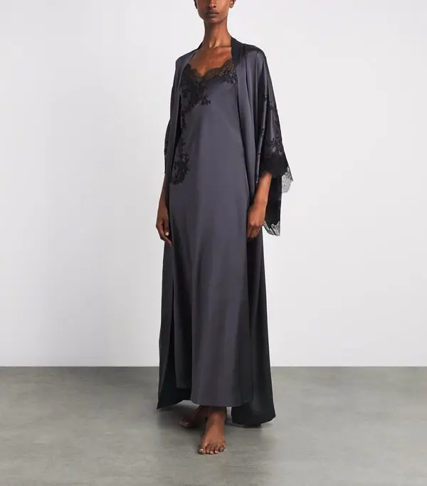 Carine Gilson Silk Long Cérès Nightdress