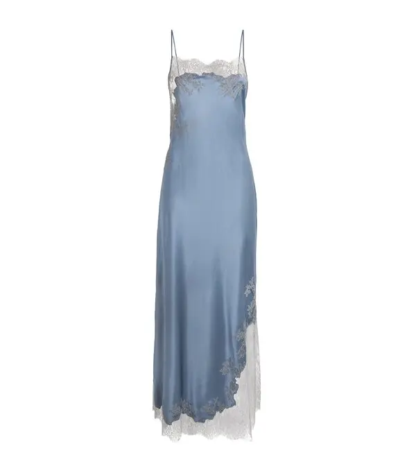 Carine Gilson Silk Long Cérès Nightdress
