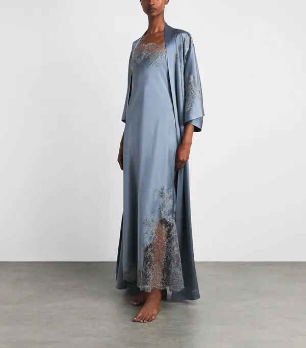 Carine Gilson Silk Long Cérès Nightdress